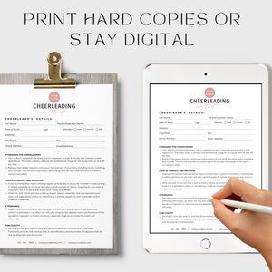 Cheerleading Contract Template, Cheerleading Tryouts Flyer, Coaching ...