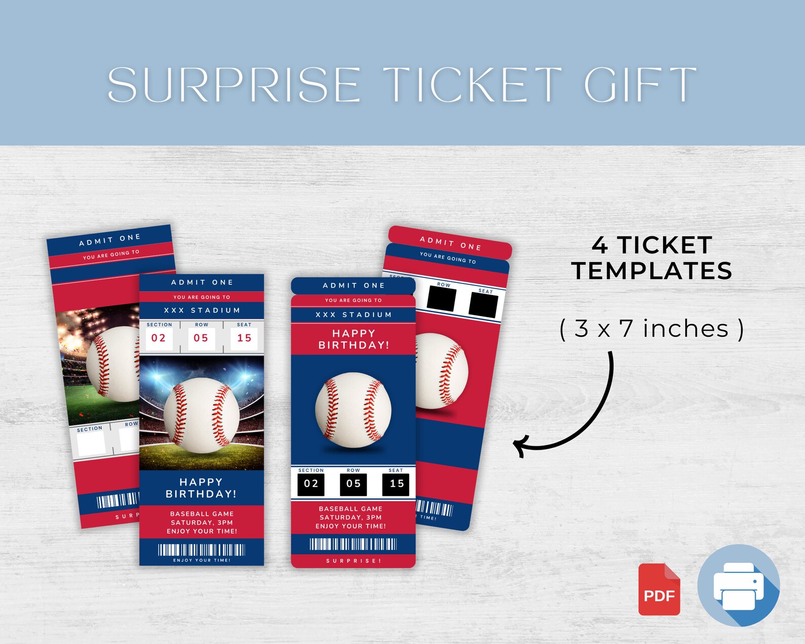 Digital Philadelphia Colors Surprise Ticket Gift, Philadelphia Game ...