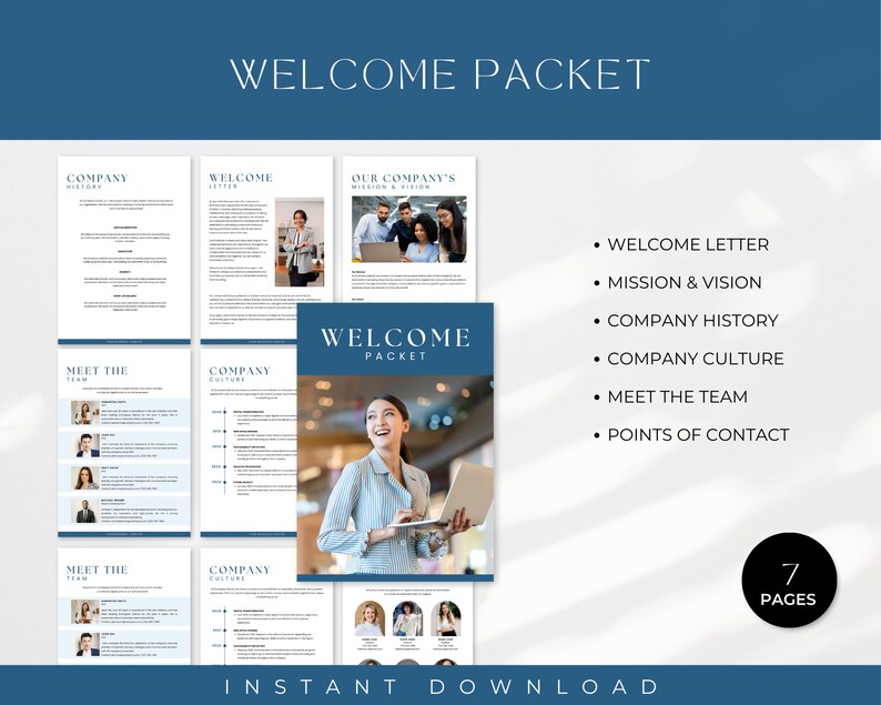 Employee Handbook, New Hire Welcome Packet, HR Employee Onboarding ...