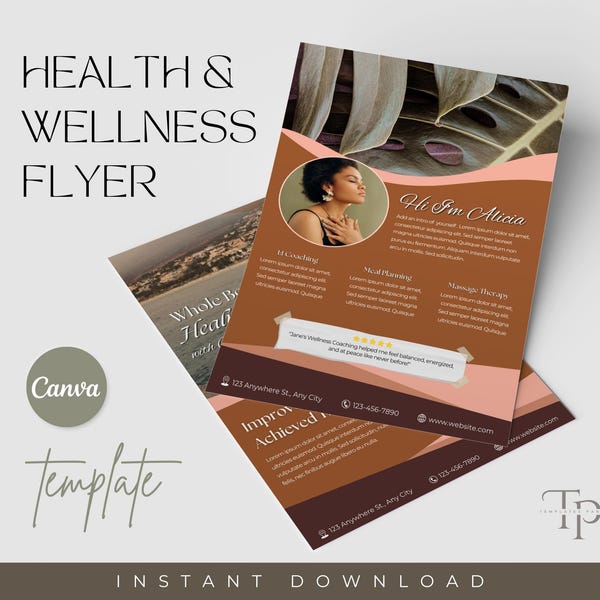Health and Wellness Flyer - Etsy