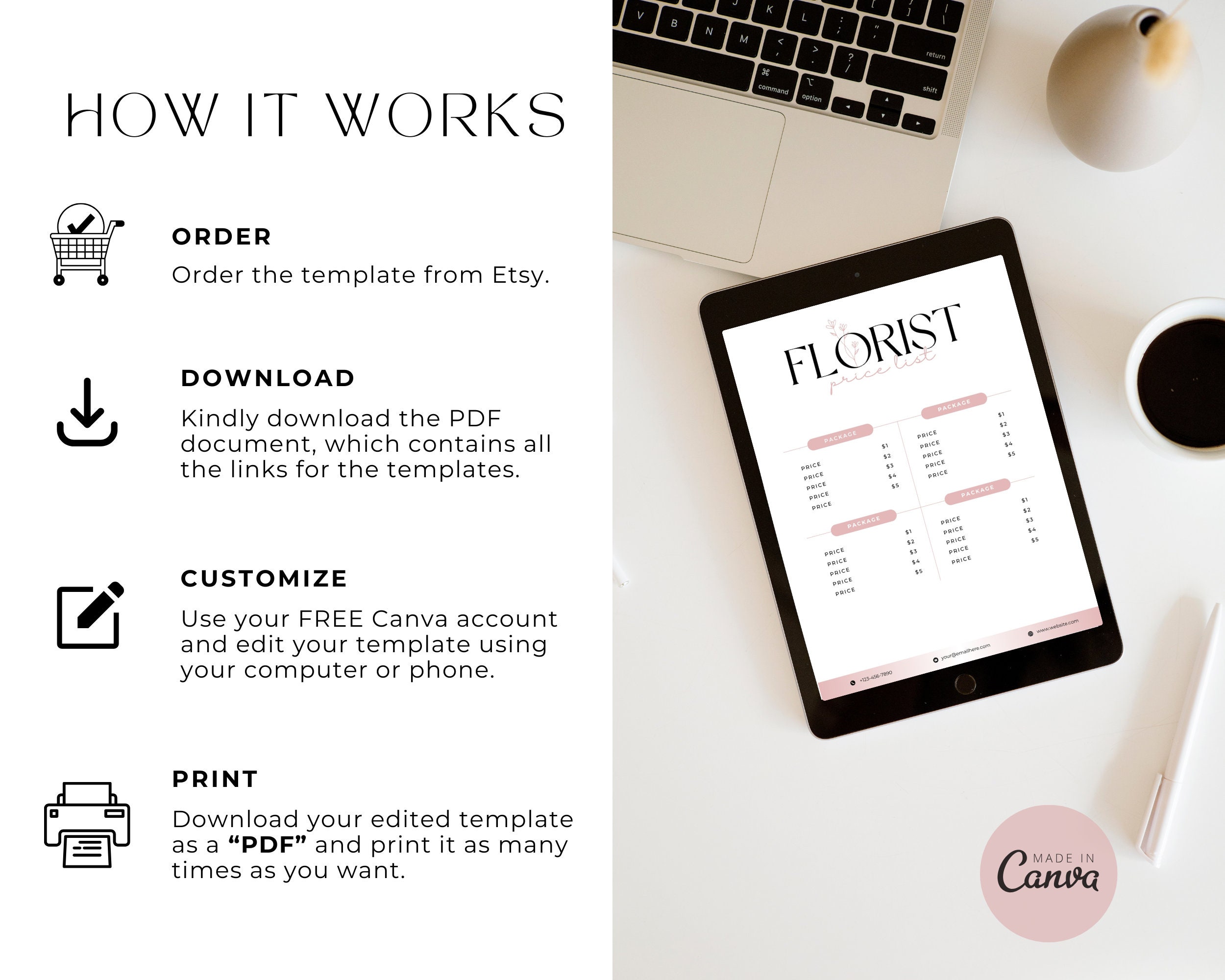 Florist Contract Template, Floral Services Agreement, Flower ...