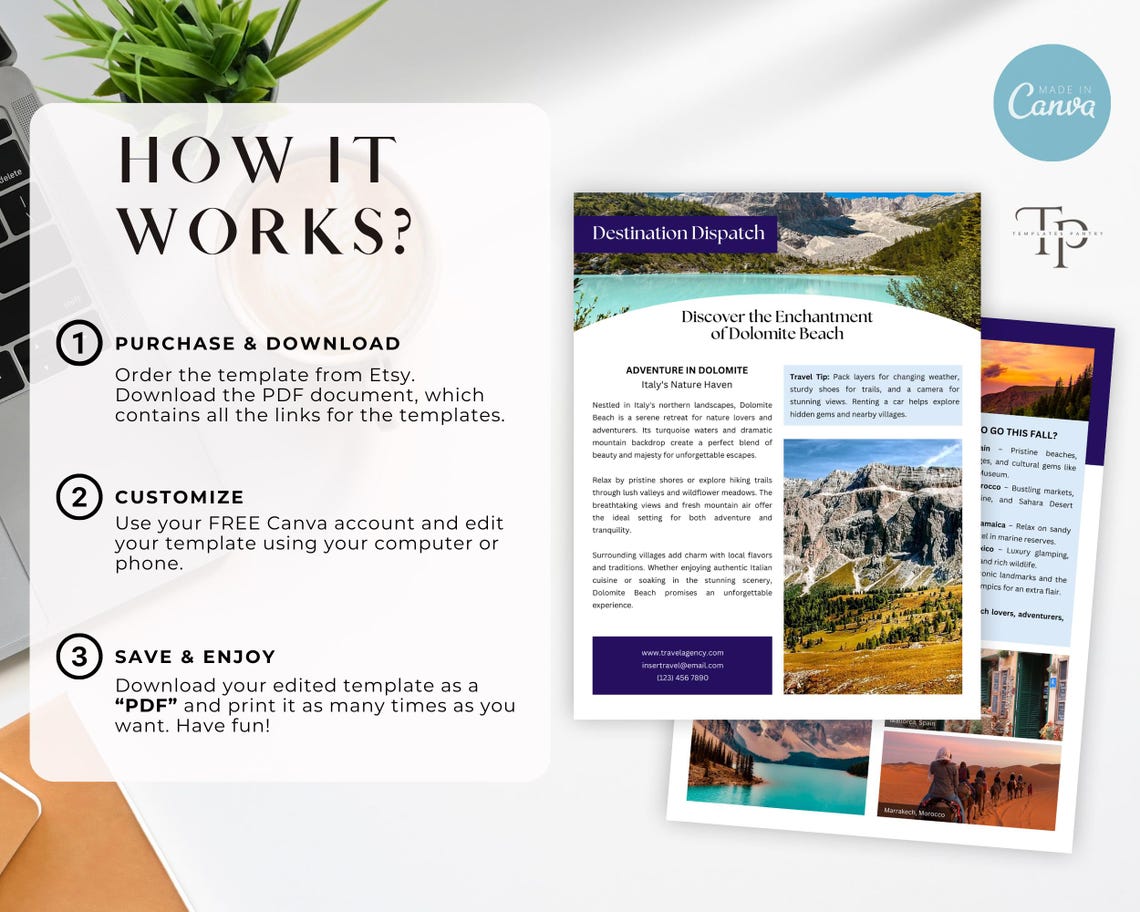 Travel Email Newsletter Template, Email Template Pack, Email Marketing ...