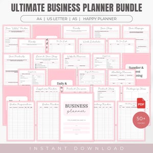 Printable Handmade Business Planner Template, Small Business Planner ...