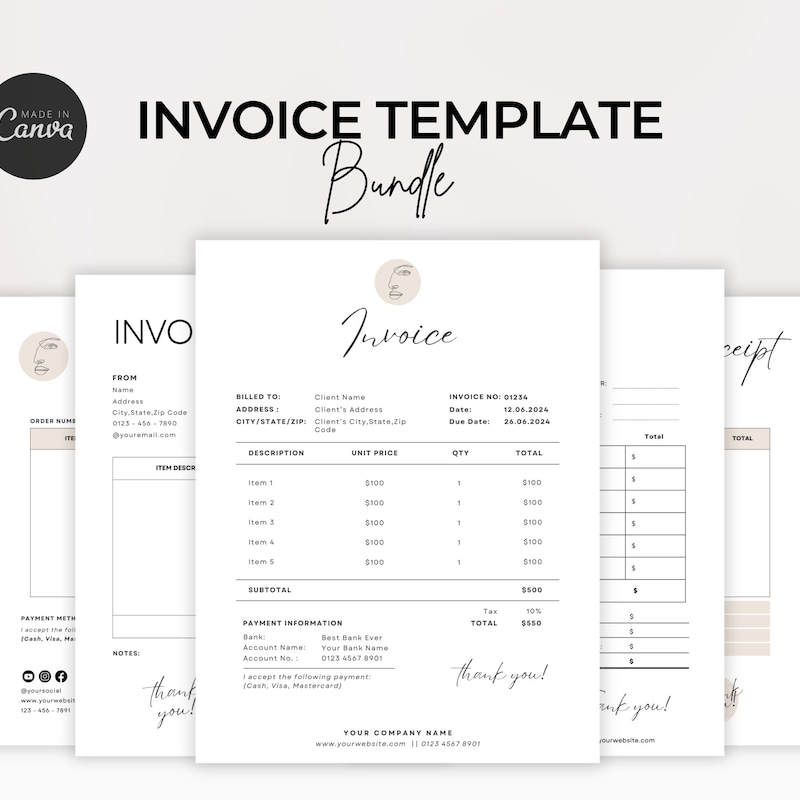 Embroidery Invoice - Etsy