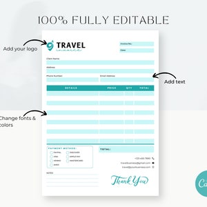 Travel Agent Forms, Booking Form Template, Canva Templates, Agency ...