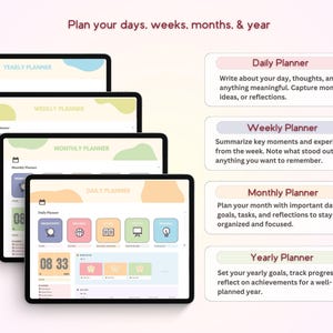 Colorful Ultimate Notion Planner Pre-made Template, the Ultimate Notion ...