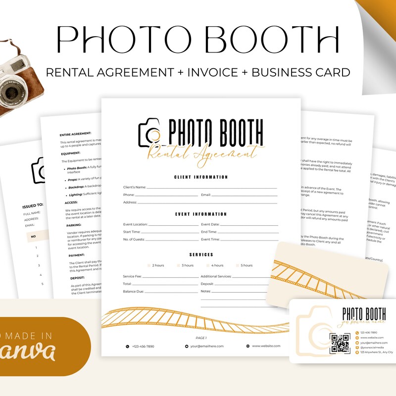 Photo Booth Invoice - Etsy