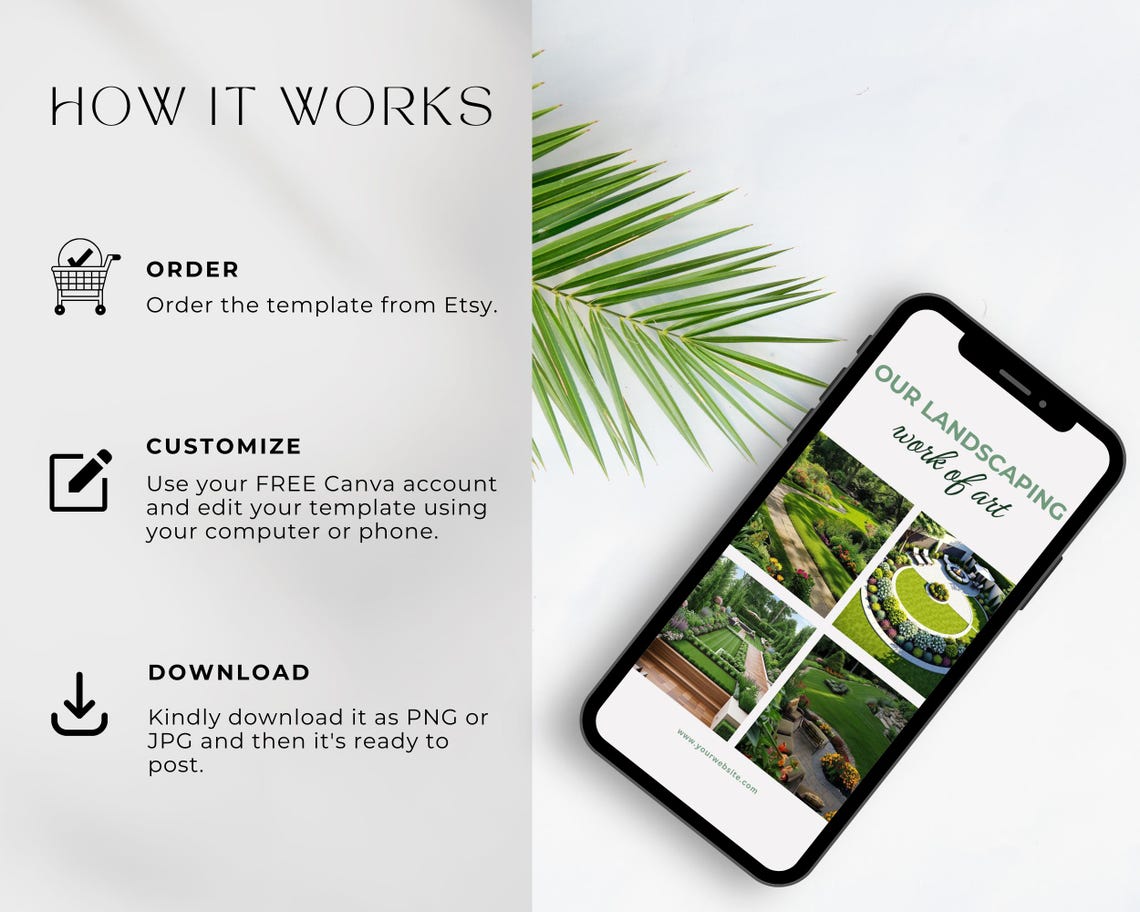 Landscaping & Lawn Care Instagram Post Templates, Yard Services ...
