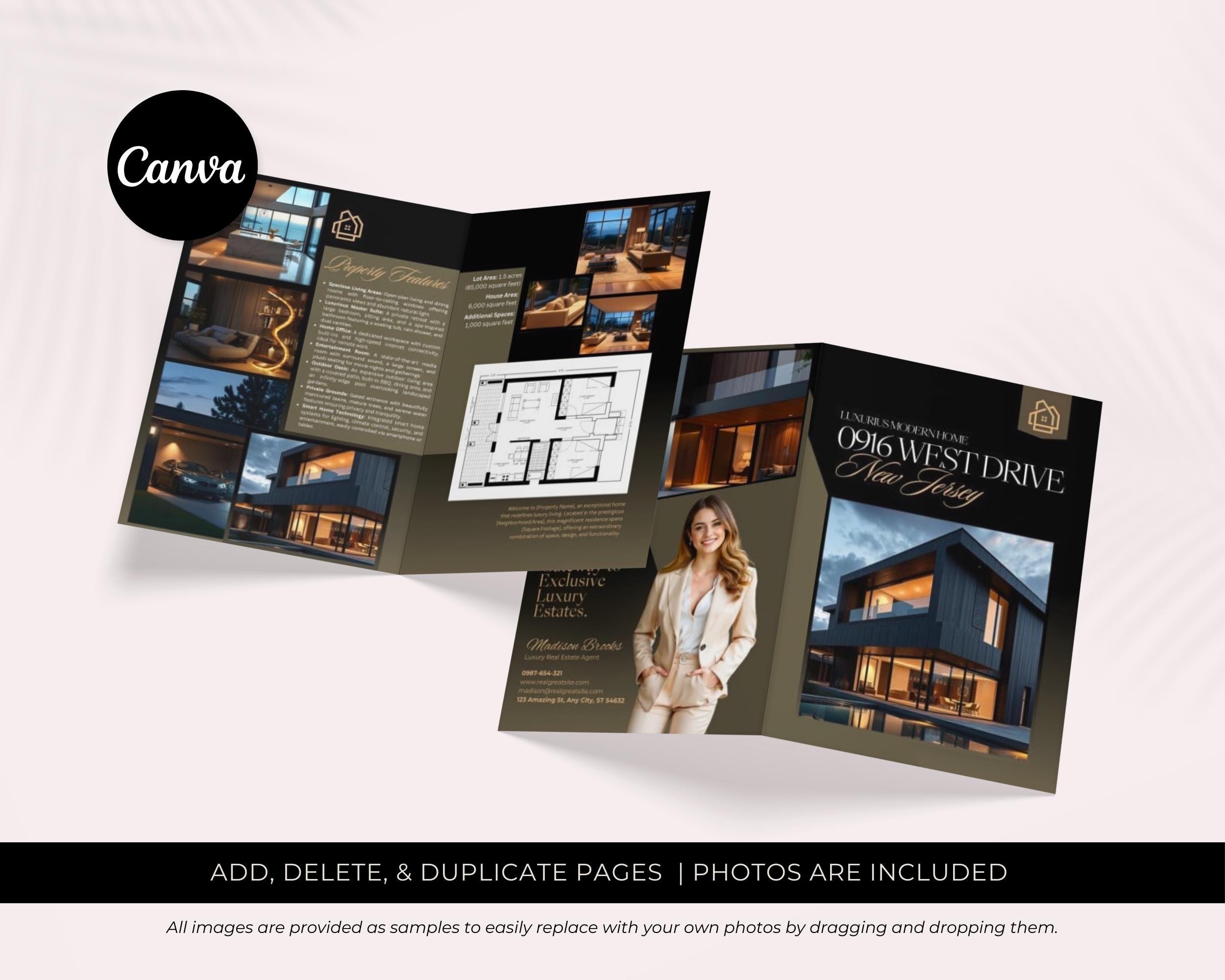 Real Estate Brochure, Property Brochure, Open House Brochure, for Sale ...