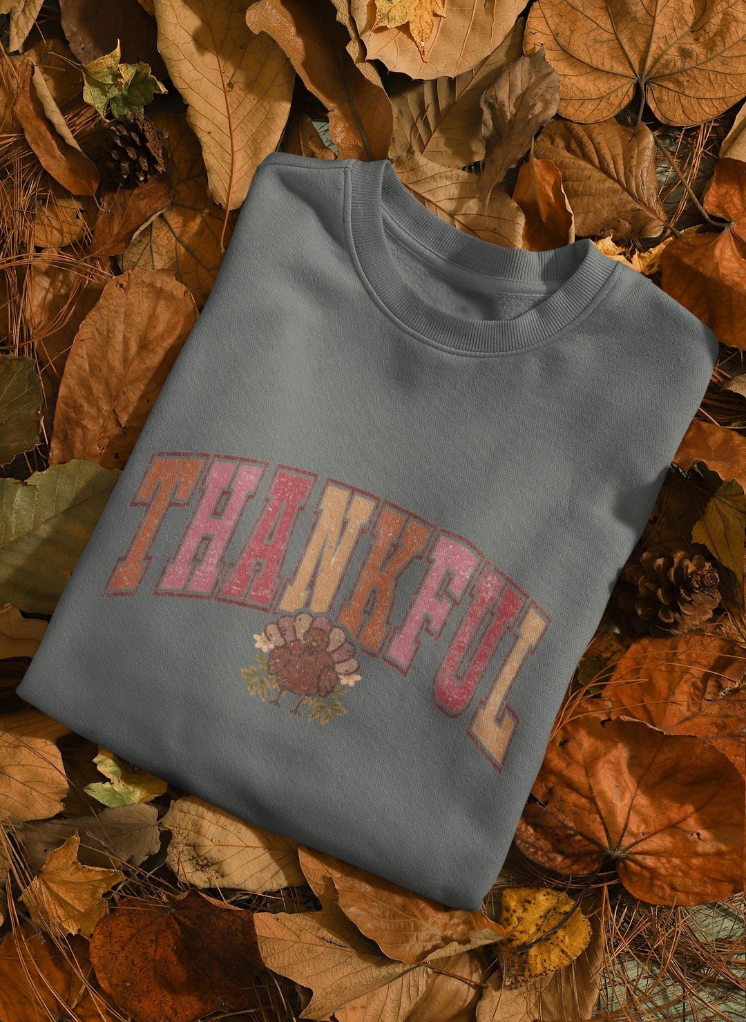 Thankful Thanskgiving Sweatshirt, Thankful Vibes Sweatshirt, Happy ...