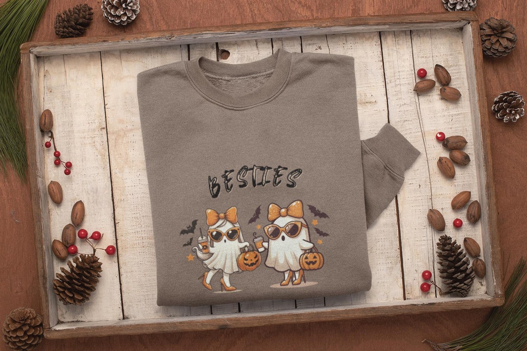 Halloween Best Friend Shirt, Ghost Besties T-shirt, Boo Bestie ...
