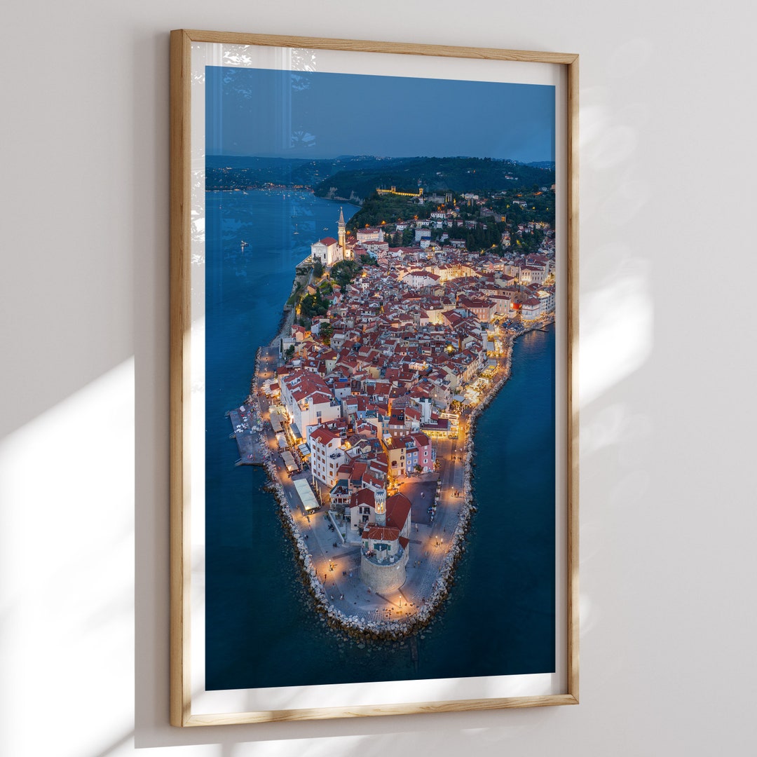 Piran Travel Print No 2, Piran Wall Art, Piran Poster, Slovenia ...