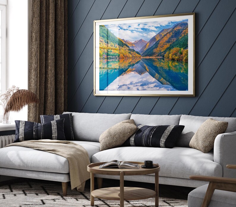 Jiuzhaigou National Park Photo Print, Jiuzhaigou Wall Art, Autumn ...