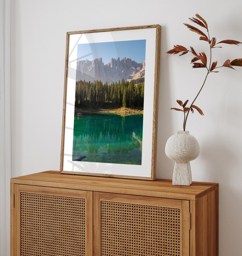 Lago Di Carezza Dolomites Fine Art Photography Print, Emerald Alpine ...