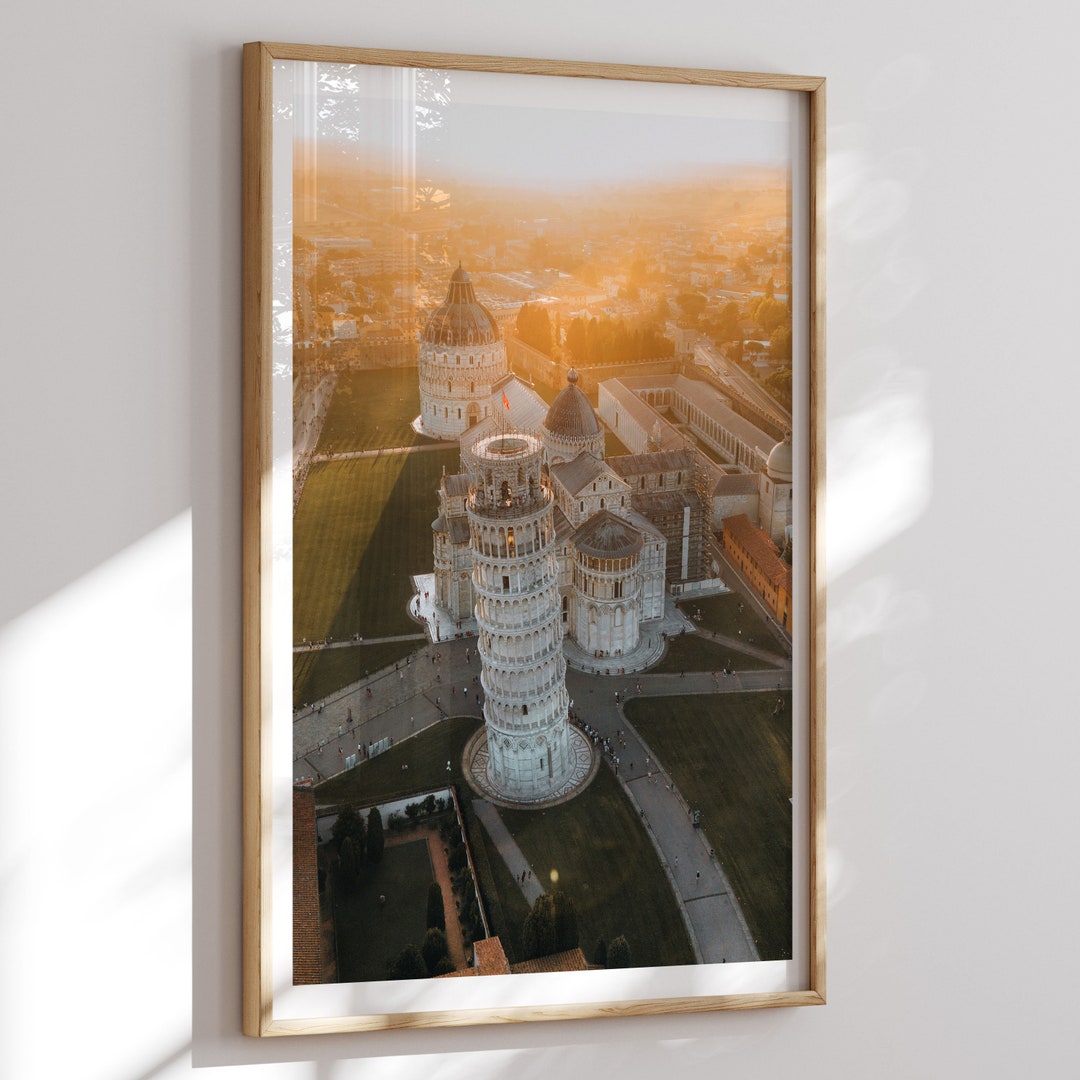 Pisa Travel Print, Leaning Tower of Pisa Wall Art, Pisa Poster, Italy ...