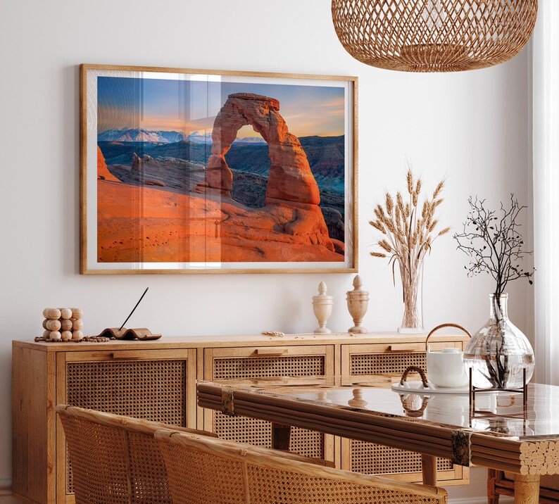 Arches National Park Photo Print, Arches Wall Art, Utah Sunset Poster ...