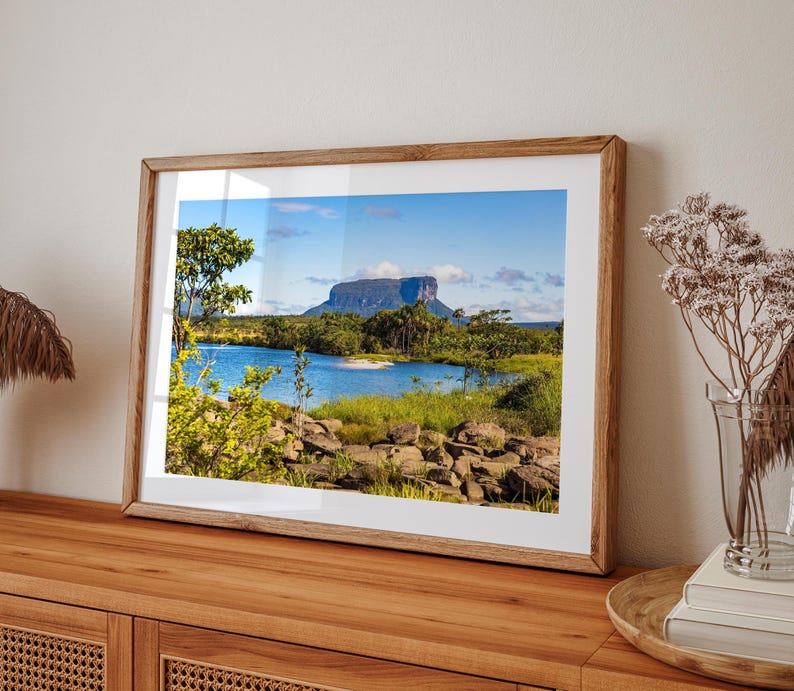 Canaima National Park Photo Print, Canaima Wall Art, Canyon Mountains ...