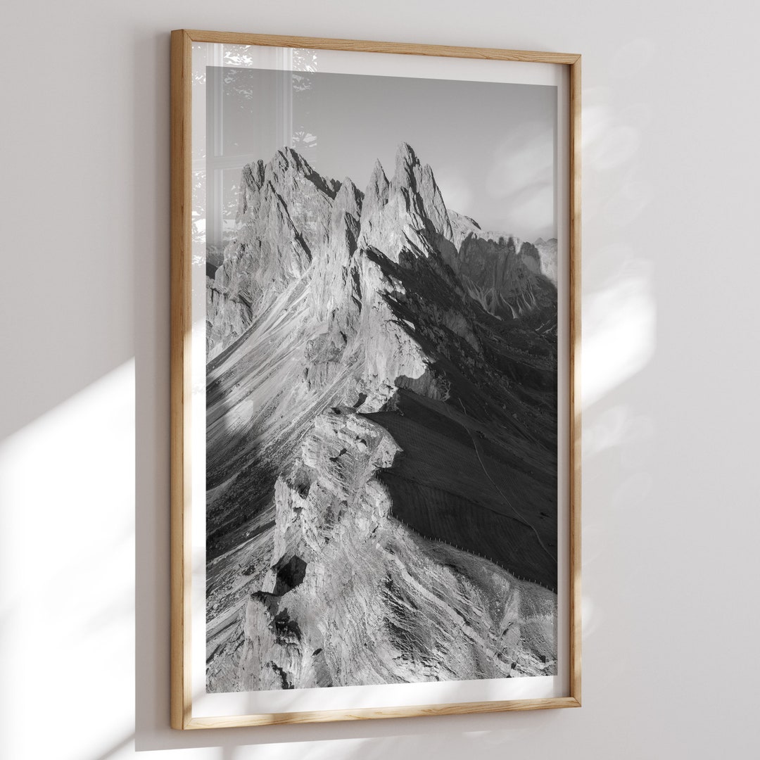 Dolomites Print, Seceda Landscape, Seceda Ridgeline Wall Art, Travel ...