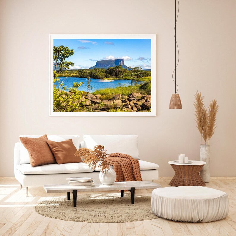 Canaima National Park Photo Print, Canaima Wall Art, Canyon Mountains ...