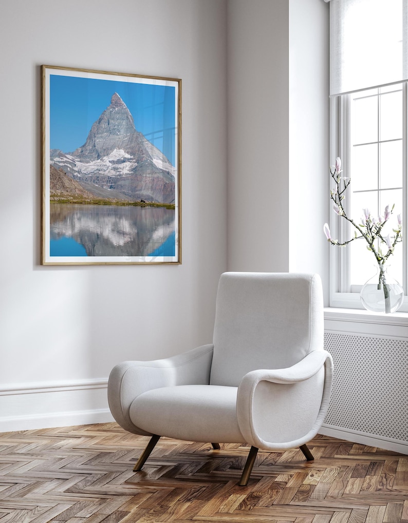 Zermatt Mountain Fine Art Photography Print, Swiss Alps Landscape Wall ...