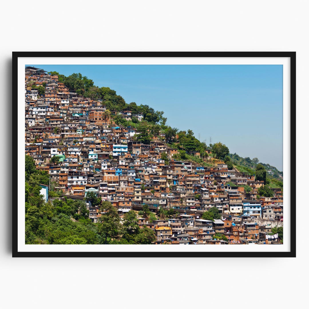 Rio De Janeiro Slums Skyline Photo Print, Favela Wall Art, Brazil City ...
