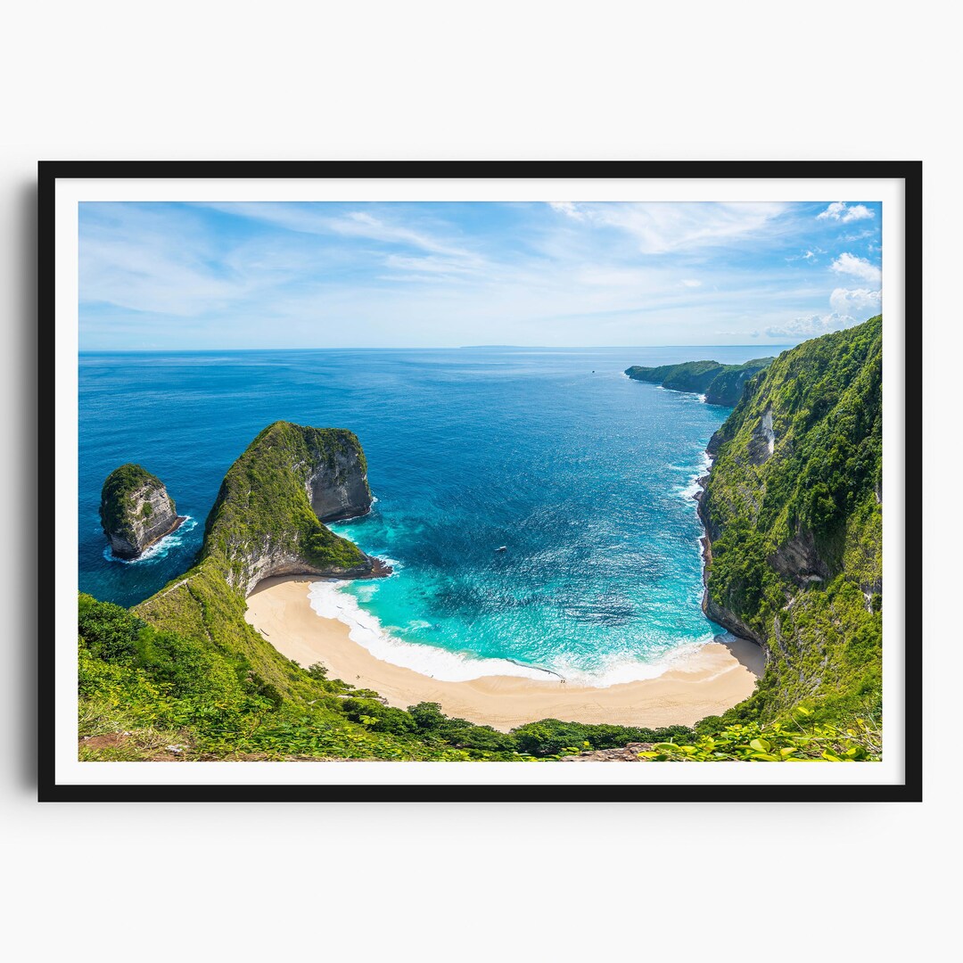 Kelingking Beach Photo Print, Nusa Penida Wall Art, Bali Coast Poster ...