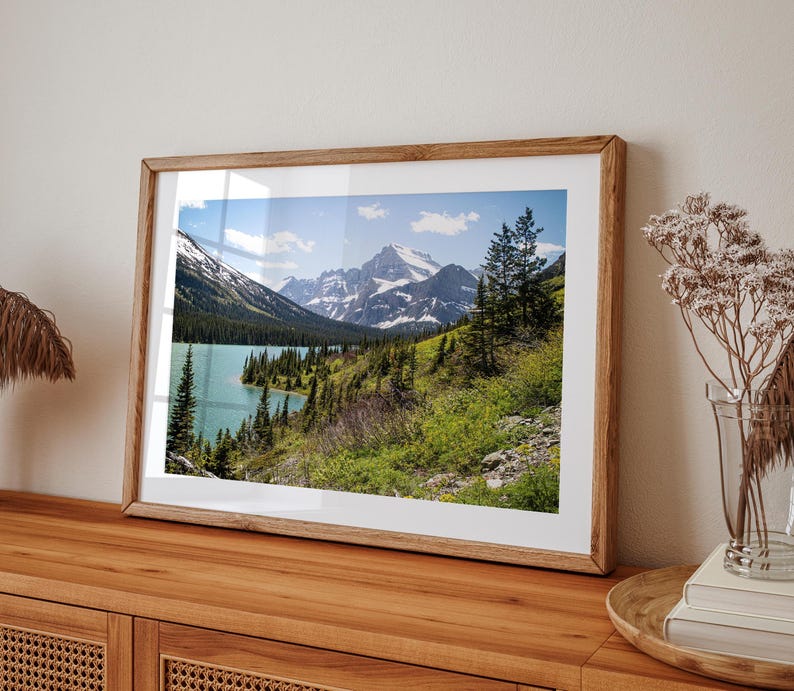 Glacier National Park Photo Print, Grinnell Mountain Wall Art, Montana ...
