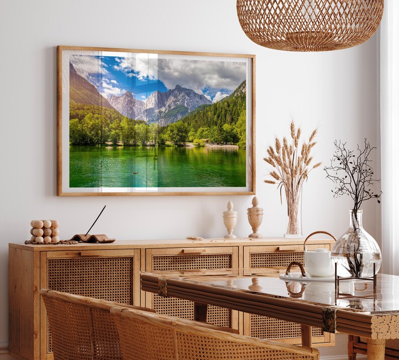 Lake Jasna Triglav National Park Photo Print, Slovenian Alps Wall Art ...