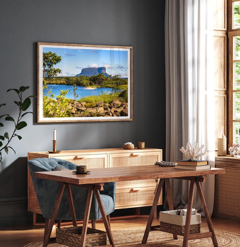 Canaima National Park Photo Print, Canaima Wall Art, Canyon Mountains ...