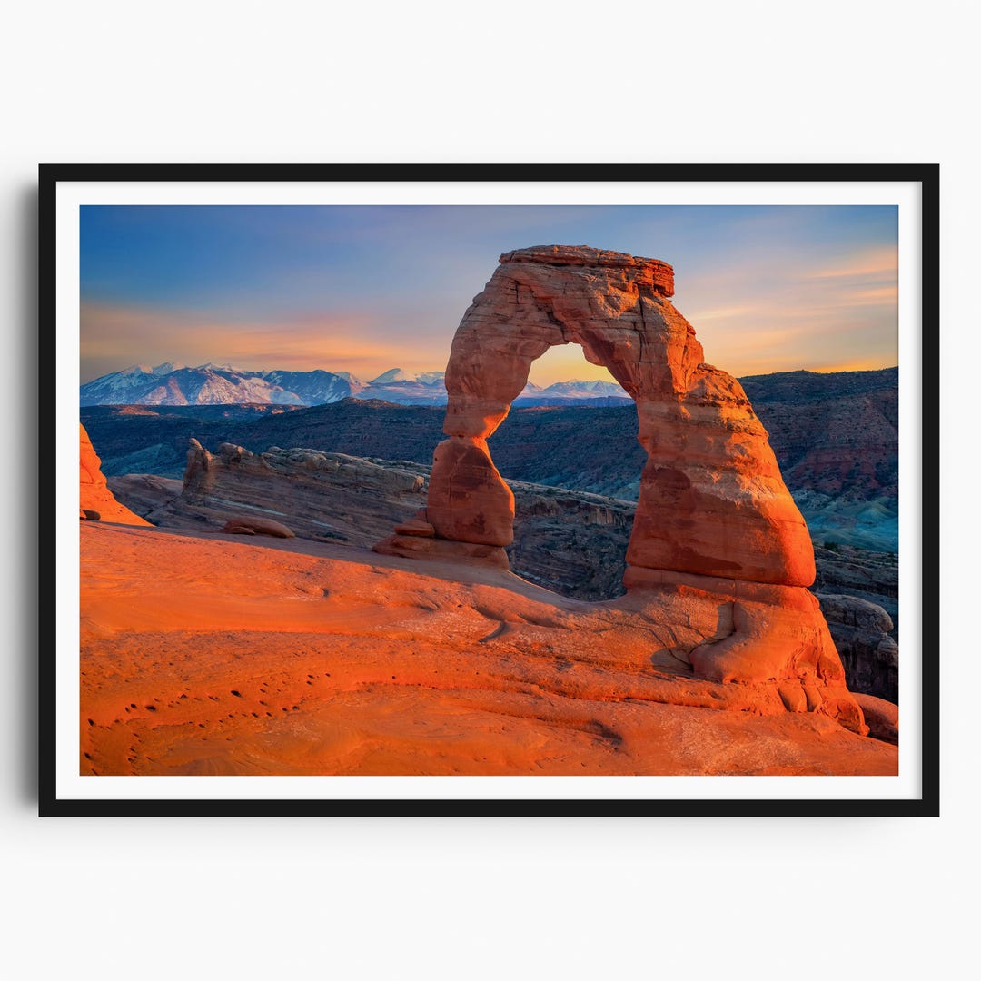 Arches National Park Photo Print, Arches Wall Art, Utah Sunset Poster ...