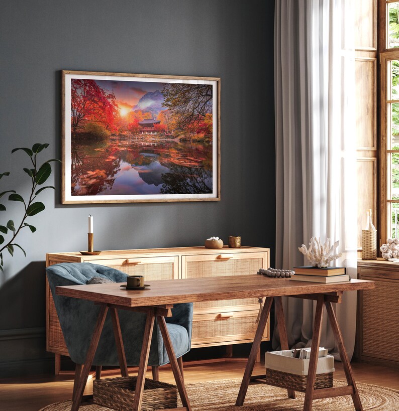 Naejangsan National Park Photo Print, Korea Wall Art, Autumn Poster ...