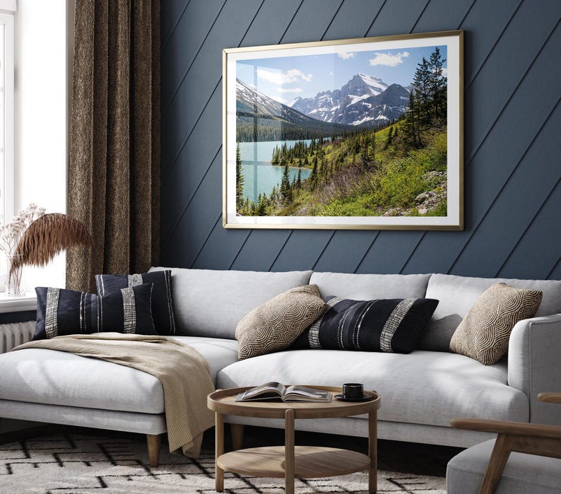 Glacier National Park Photo Print, Grinnell Mountain Wall Art, Montana ...