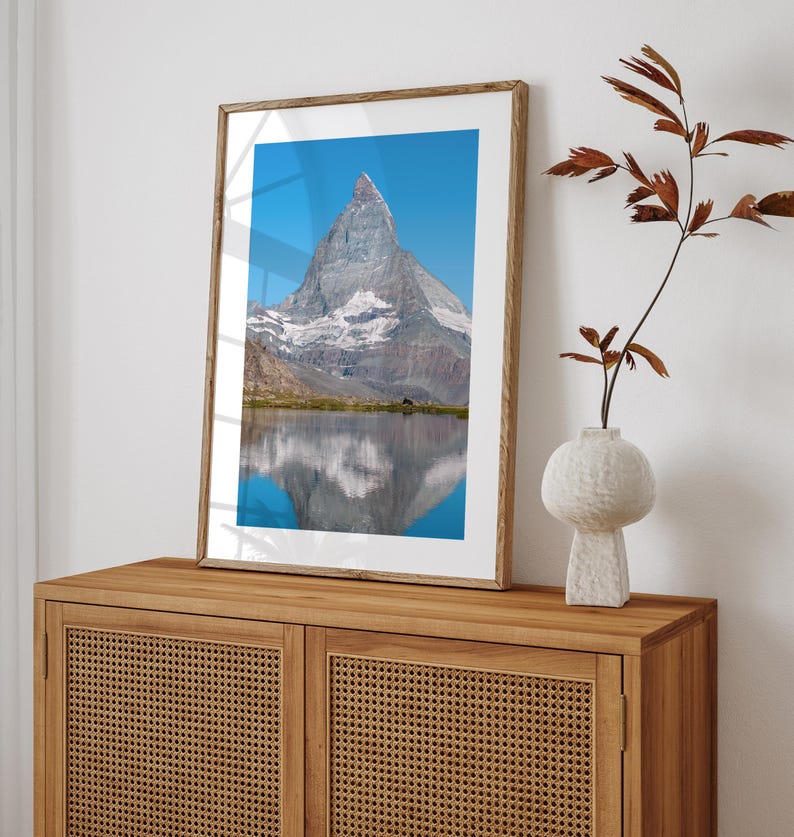 Zermatt Mountain Fine Art Photography Print, Swiss Alps Landscape Wall ...