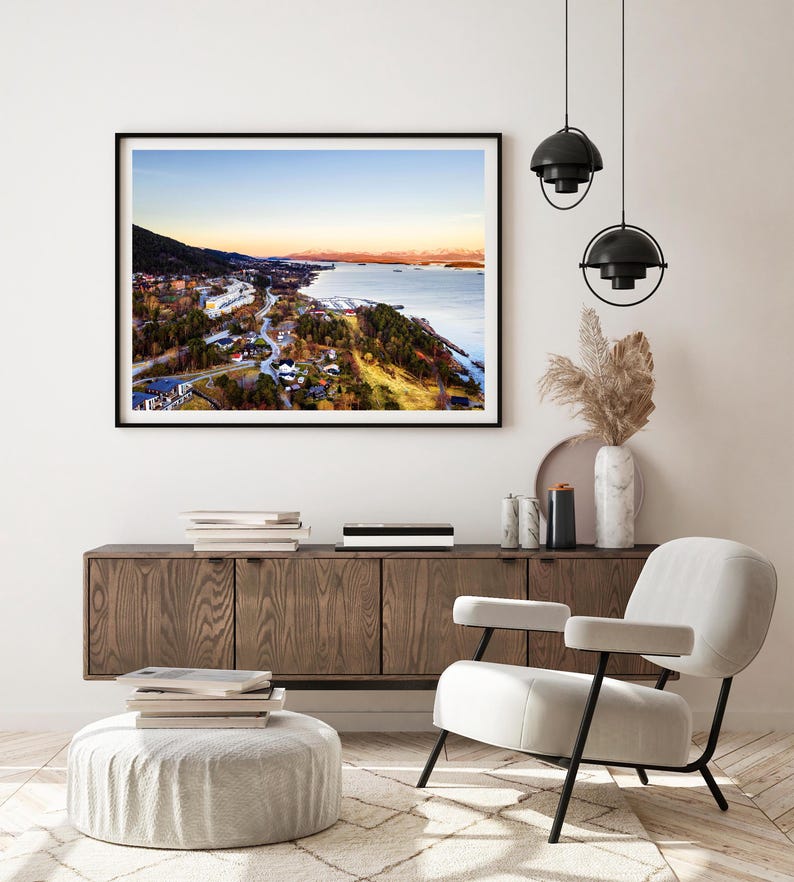 Molde Norway Photo Print, Molde Wall Art, Fjord City Aerial Poster - Etsy