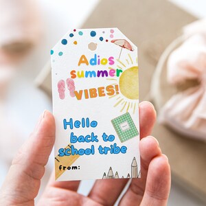 Back to School Printable Digital Tag for Prek First Day of School ...