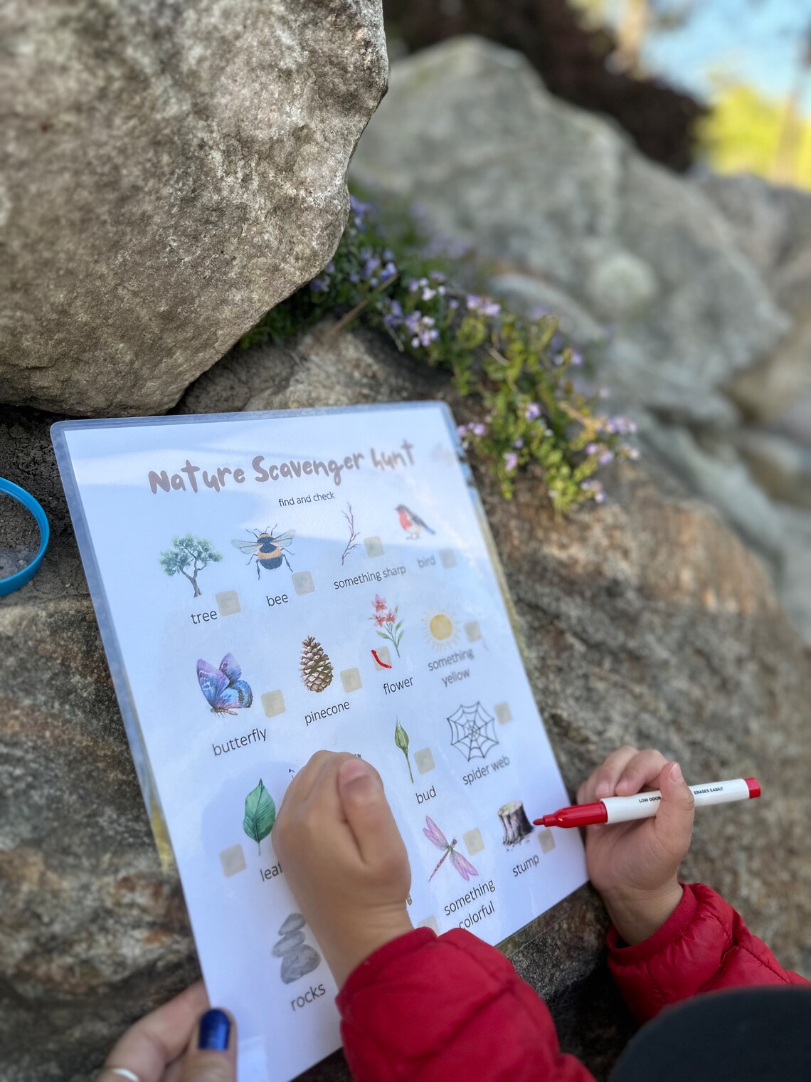 Digital Nature Scavenger Hunt Outdoor Activity for Kids, Nature Study ...