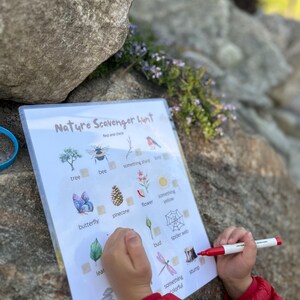Digital Nature Scavenger Hunt Outdoor Activity for Kids, Nature Study ...