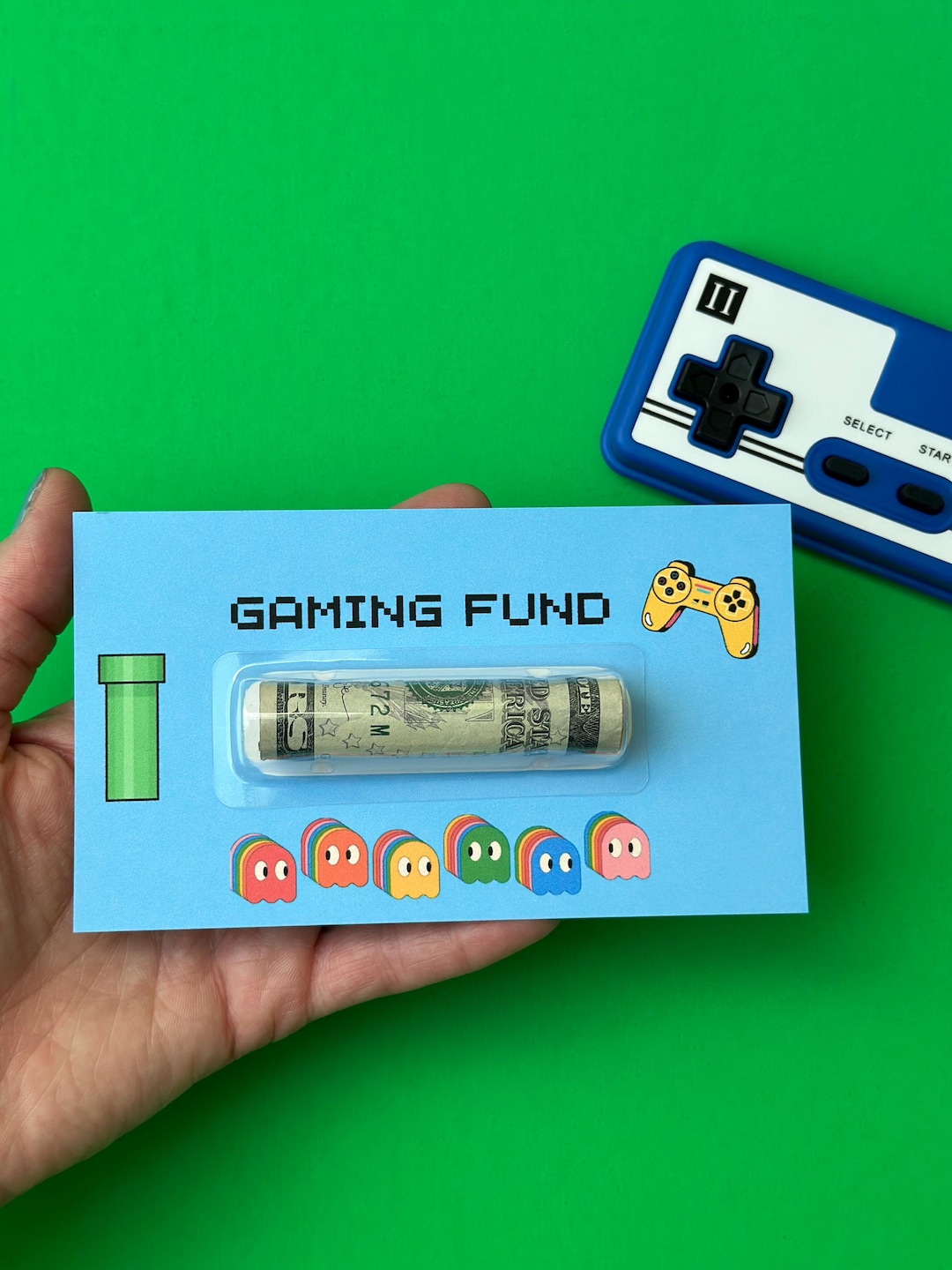 Printable Money Card for Gamer Gaming Fund Digital Download Gift for ...