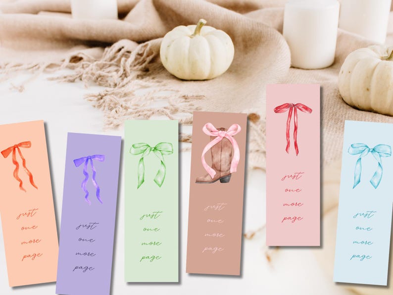 Coquette Bow Bookmark Bow Bookmark for Teen / Aesthetic Bookmark for ...