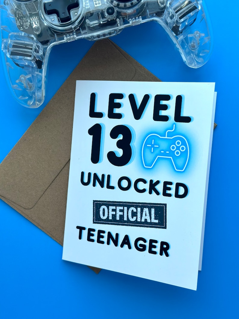13 Official Teenager Funny Card for Boys Digital Download Thirteen ...