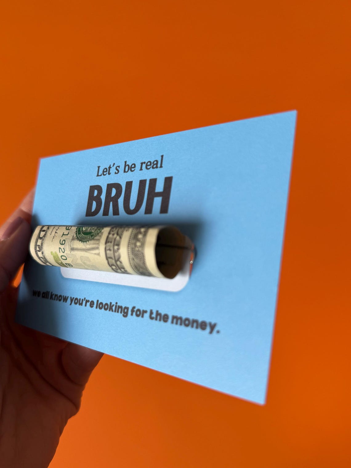 Bruh Printable Money Card for Teen Boy Digital Download Funny Gift for ...