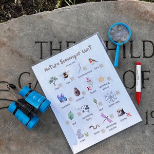 Digital Nature Scavenger Hunt Outdoor Activity for Kids, Nature Study ...