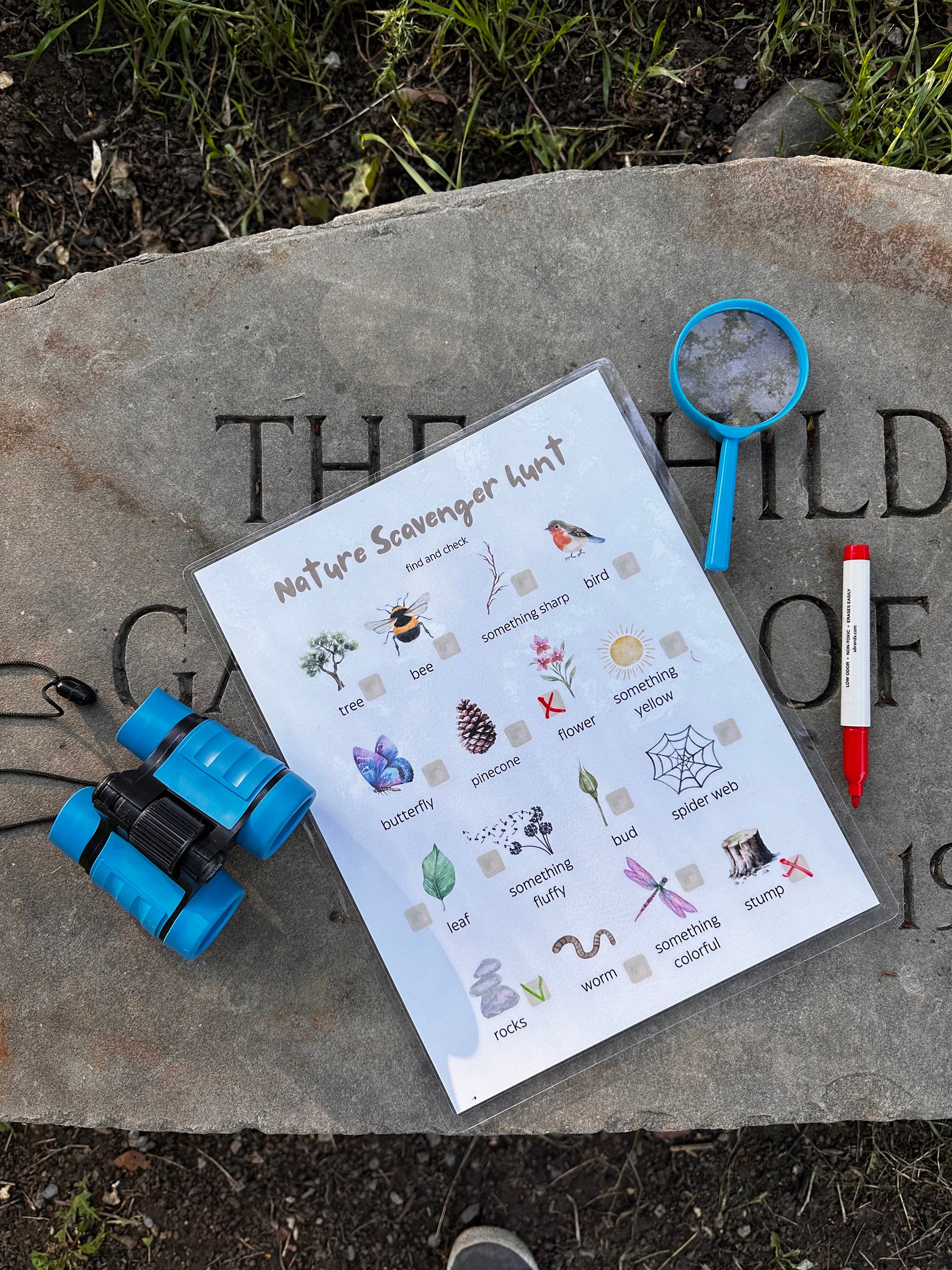 Digital Nature Scavenger Hunt Outdoor Activity for Kids, Nature Study ...