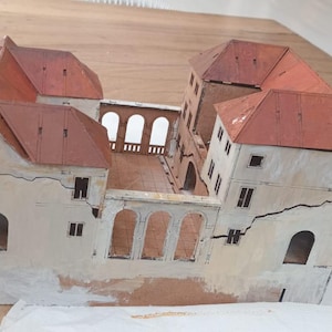 A Diorama Play Set MEDIEVAL PALACE castle or Monastery,,or Other at 1/ ...