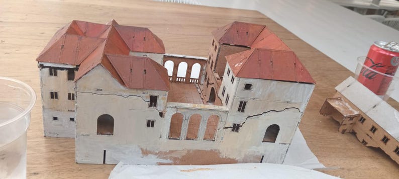 A Diorama Play Set MEDIEVAL PALACE castle or Monastery,,or Other at 1/ ...