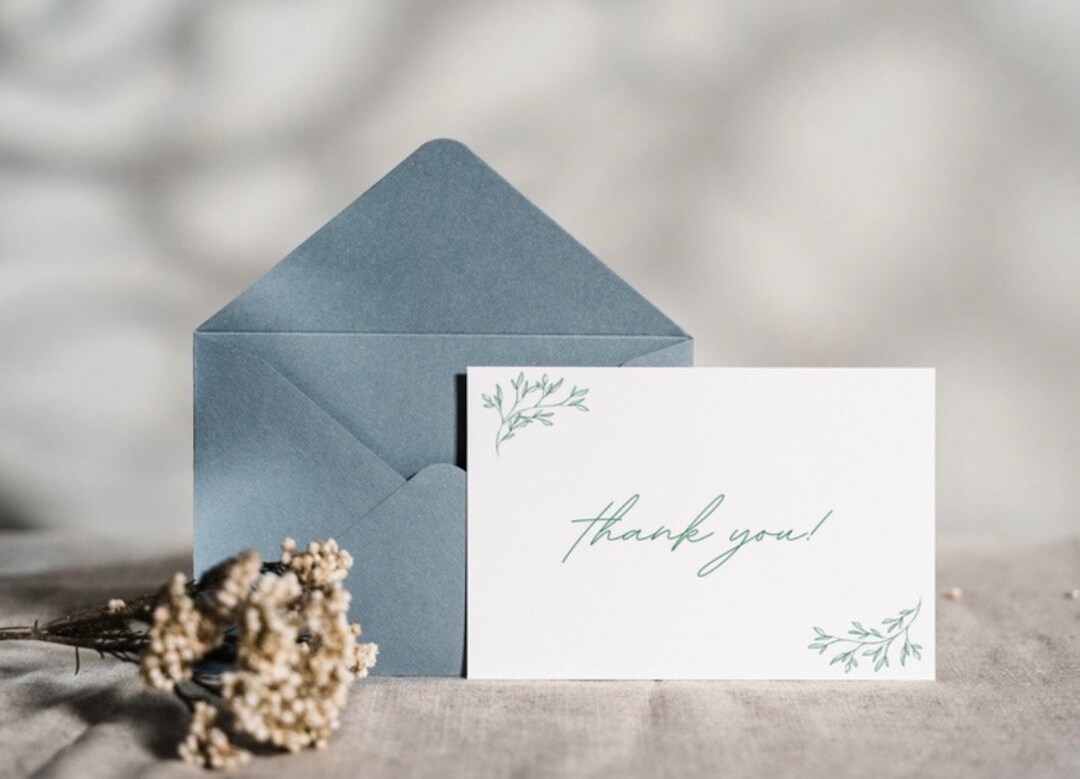 Custom Thank You Cards With Envelopes, Addressed Envelope, Baby Shower ...