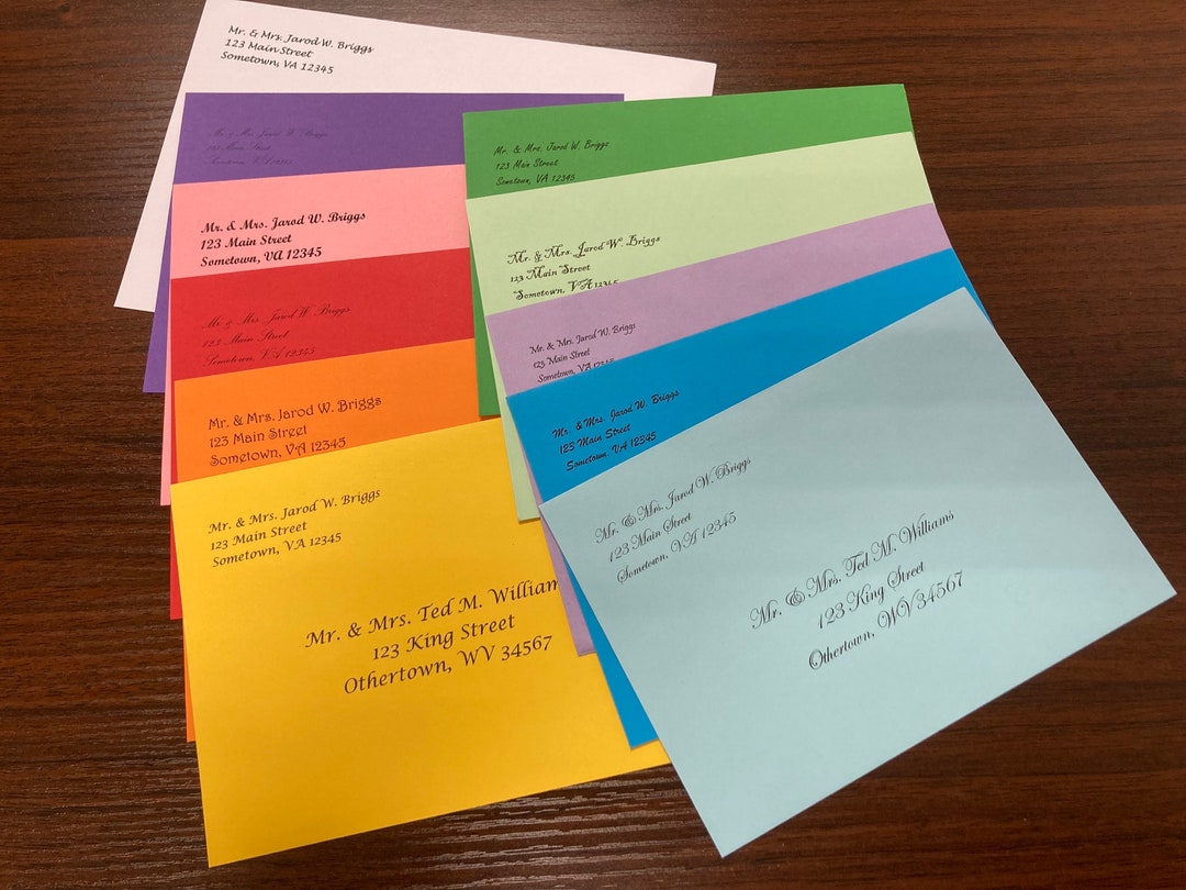 Addressed Graduation Invitation Envelopes, Custom Printed With Your ...