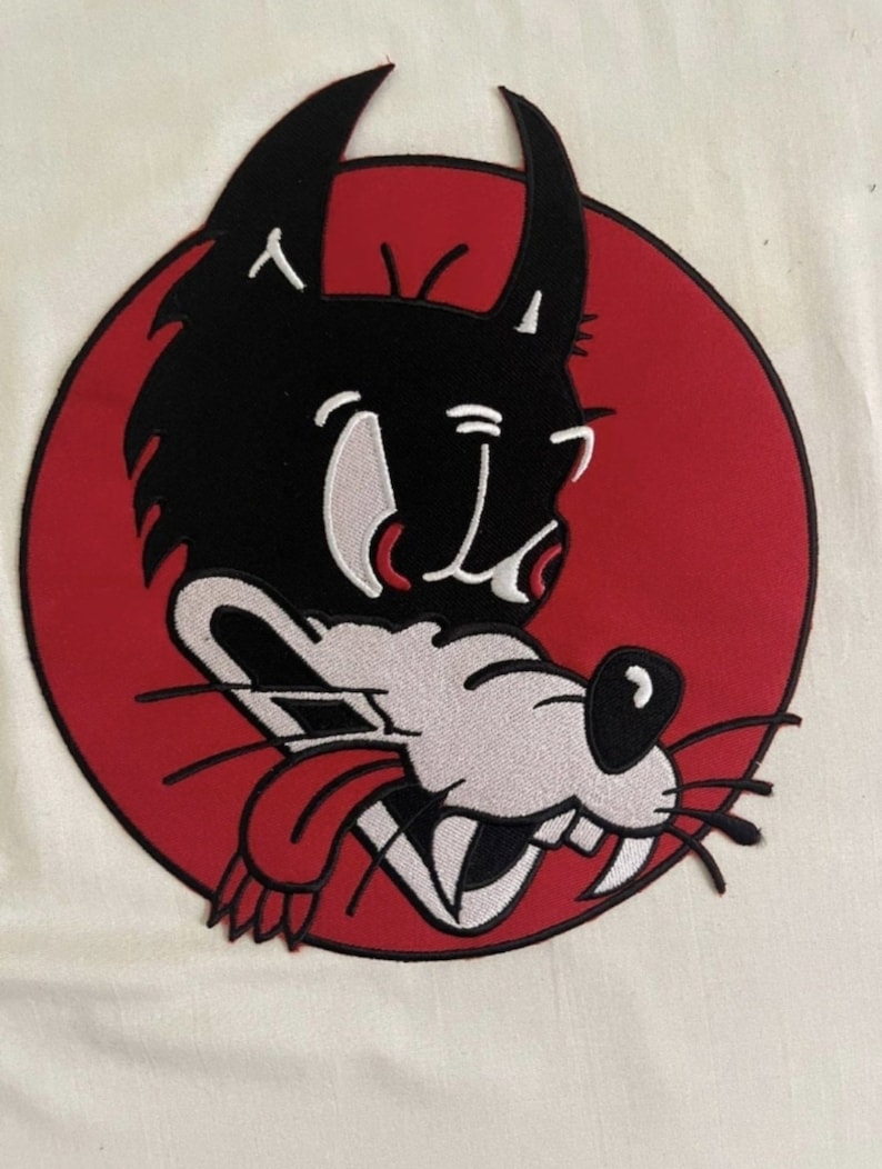 Lone Wolf No Club Back Patch, Embroidery Patch 35cm Iron On - Etsy