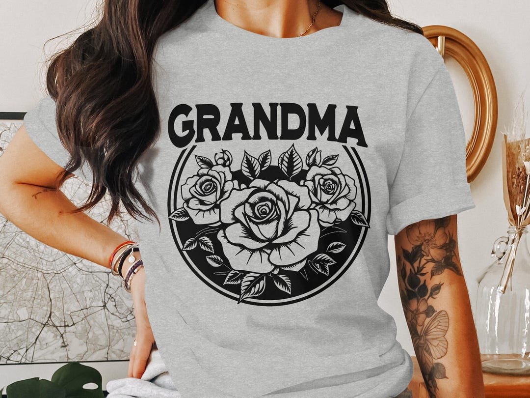 Grandma Rose SVG File for Laser, Cutting, Crafting, Printing, Grandma ...