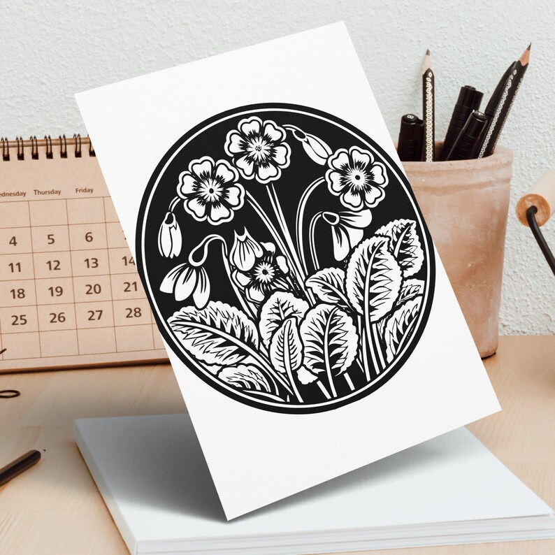 Primrose Flower SVG File for Laser, Cutting, Crafting, Printing, Floral ...